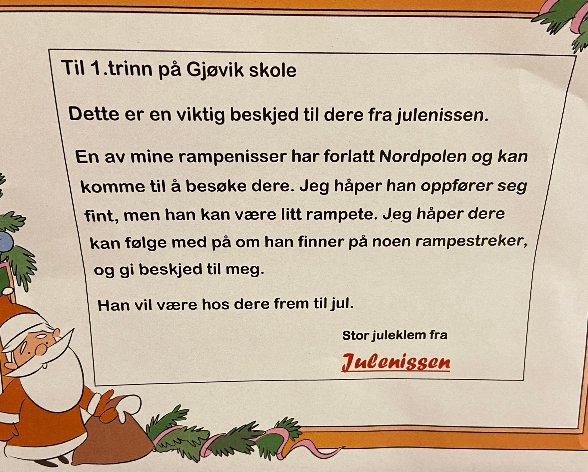 Rampenissen | undervisningstips